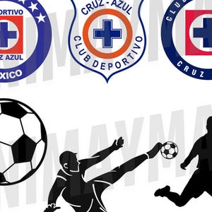 Club De Futbol Cruz Azul Logo Bundle Futbol Liga Mexico Team. Designs ...