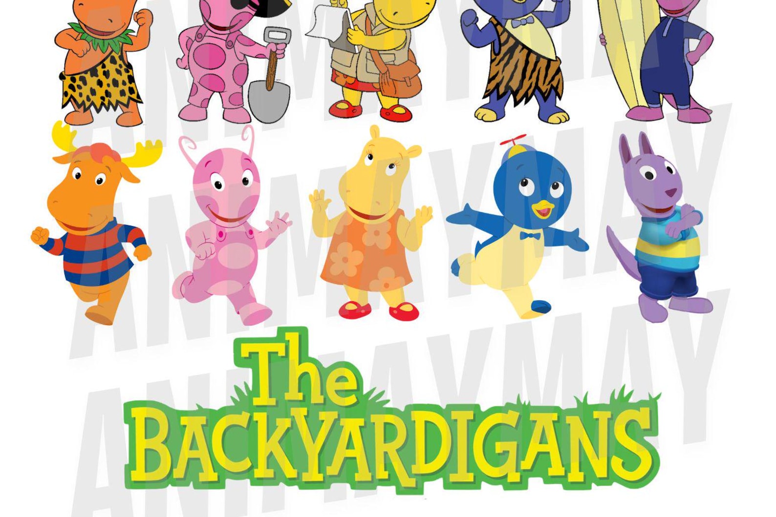 Backyardigans Cartoon File Bundle (PNG, JPG, PDF, Doc) (digital ...