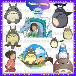 Totoro Cartoon Character Files: PDF, PNG, JPG (digital Download) - Etsy