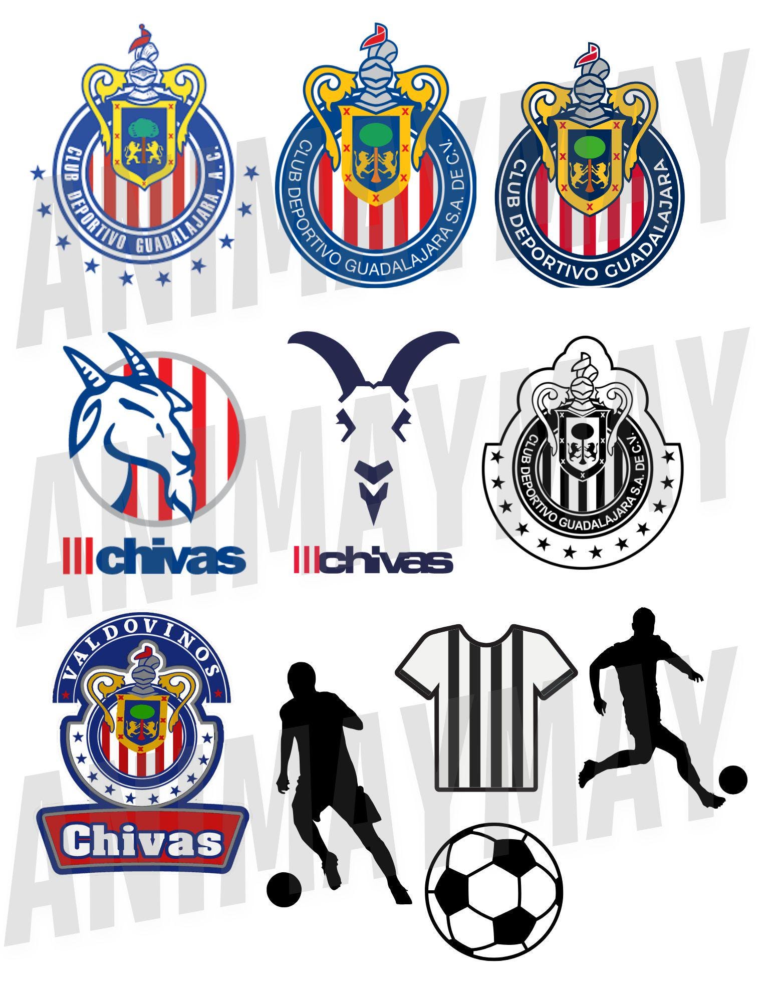 Chivas De Guadalajara Logo: Futbol Club Designs (PNG, JPG, PDF, Doc) - Etsy