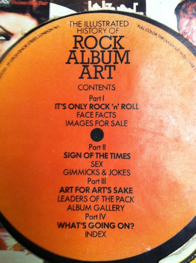 Illustrated History of Rock Album Art/ FREE SHIPPING | Etsy