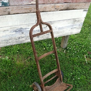 Hand Truck Rusty Antique Vintage Industrial - Etsy