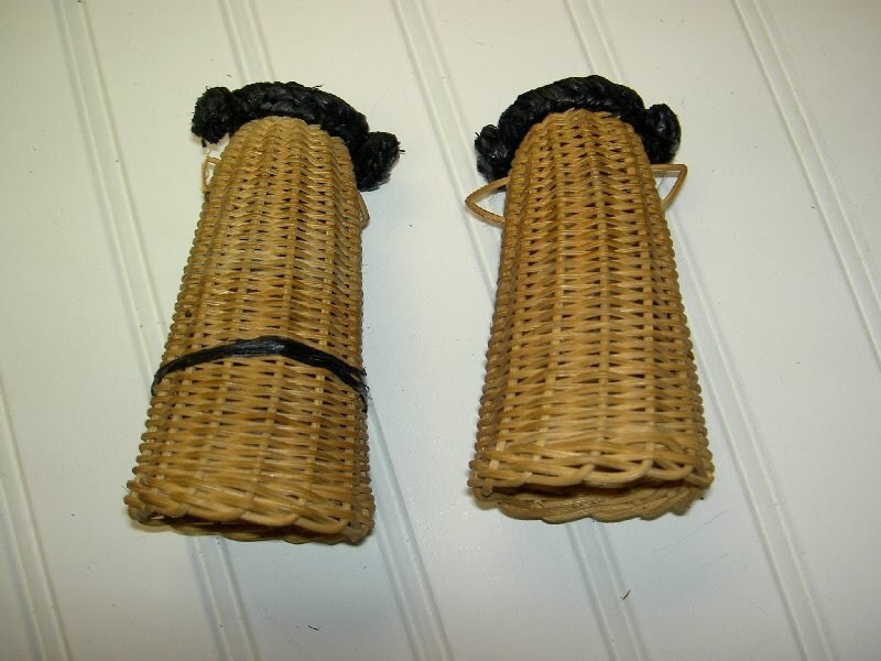 Wicker Matador Salt Pepper Shaker Covers - Etsy