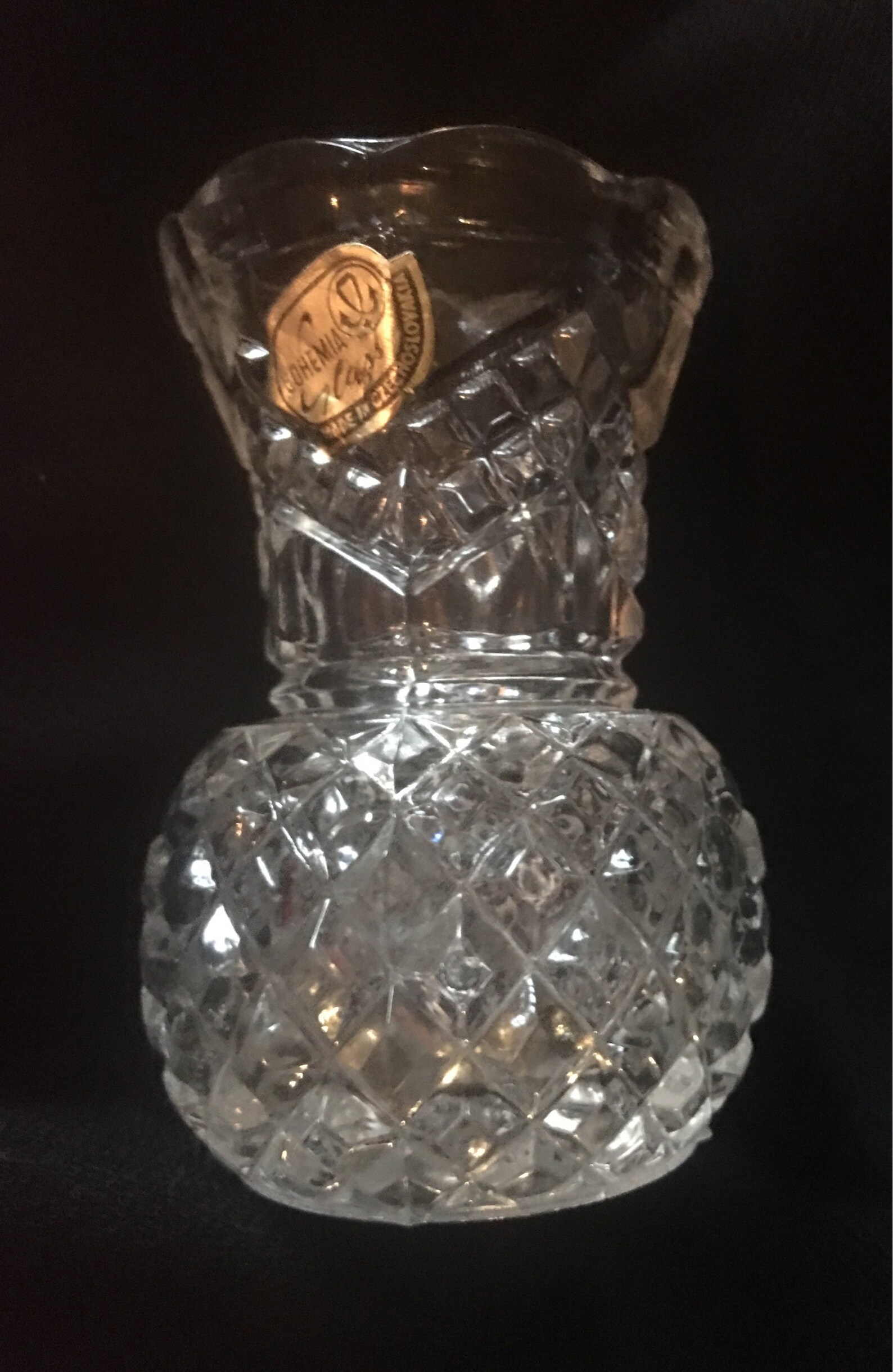 Bud Vase Bohemia Czechoslovakian Crystal - Etsy