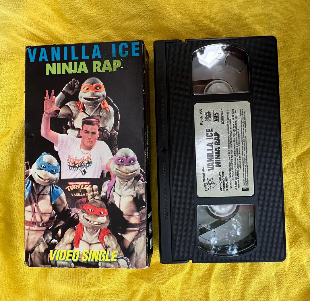 Vanilla Ice Ninja Rap VHS - Etsy