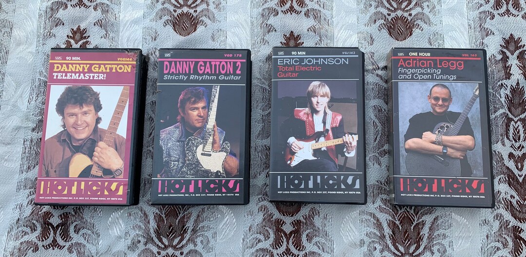 Hot Licks Guitar VHS Tapes Danny Gatton Adrian Legg - Etsy