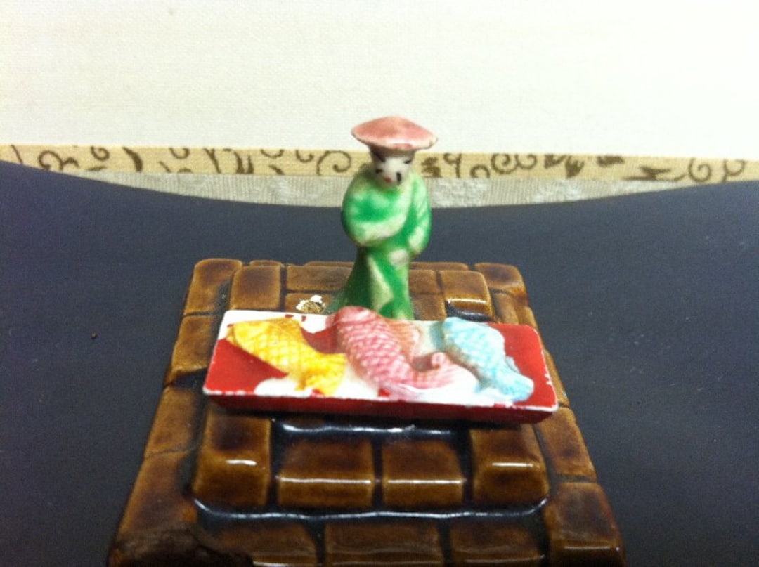 Miniature Figurine Sushi Vendor - Etsy