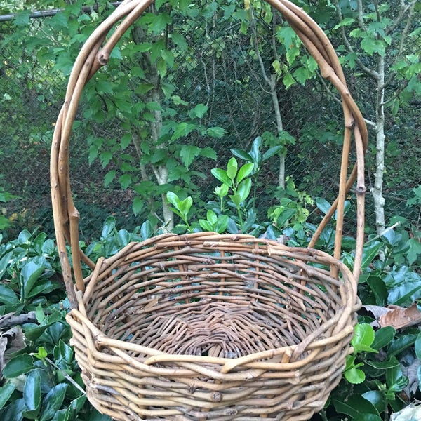 Rustic Twig Basket - Etsy