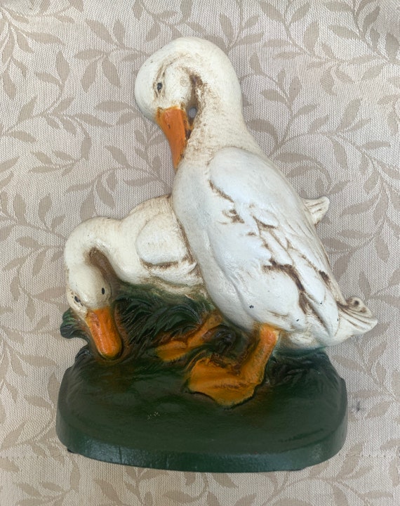 John Wright Cast Iron Geese Door Stop/ FREE SHIPPING - Etsy