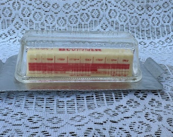 Vintage Fire-king Glass Butter Dish by Rodney Kent — Hammered Aluminum ...