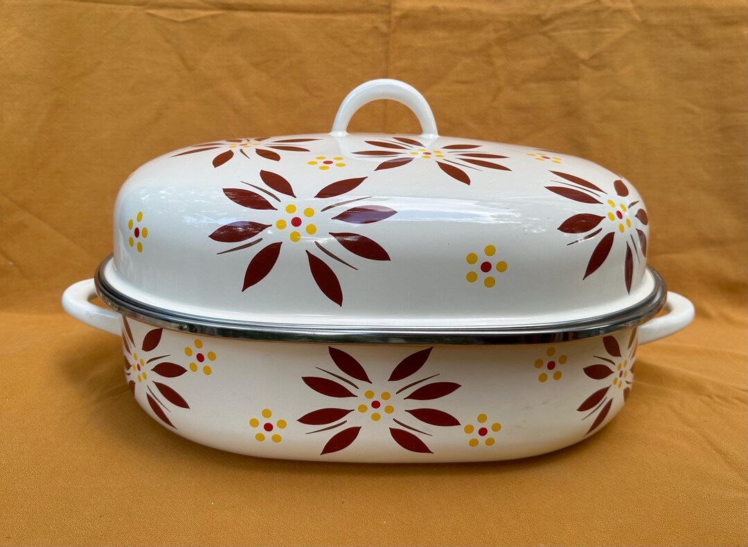 Temp Tations by Tara Old World Confetti Enamel Roasting Pan - Etsy