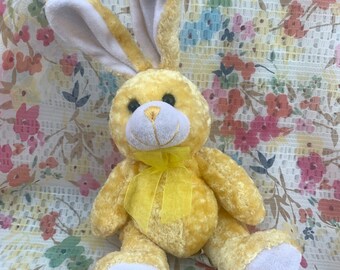 American Made Giant Stuffed Yellow Bunny 60 Inch Soft Big Plush Rabbit ...