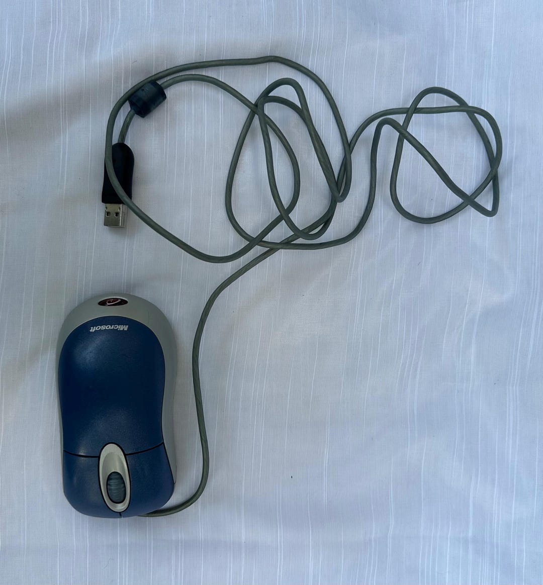 Microsoft Optical Mouse Blue USB PS/2 - Etsy