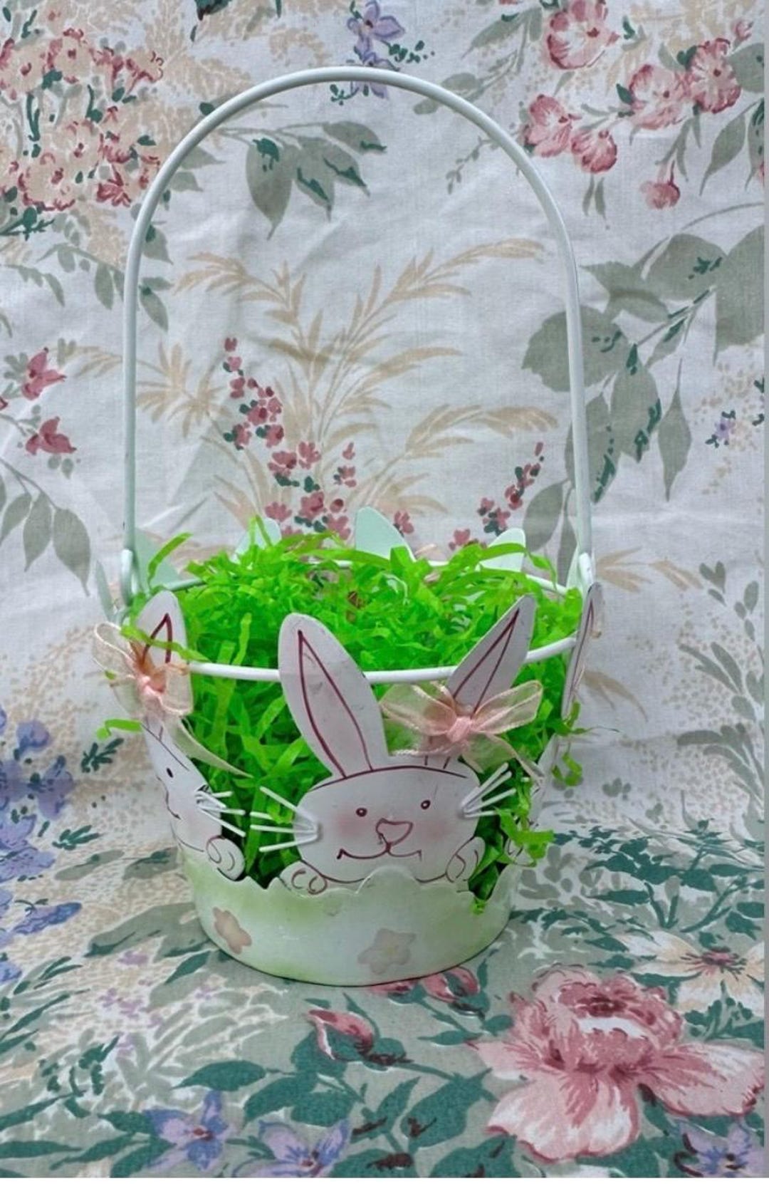 Vintage Metal Easter Basket - Etsy