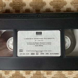 Carreras Domingo Pavarotti in Concert With Mehta VHS - Etsy