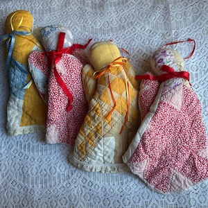 Fabric Angels Quilted Primitive Set of 4 - Etsy