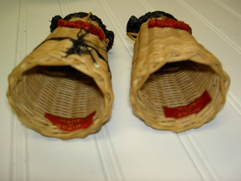 Wicker Matador Salt Pepper Shaker Covers - Etsy