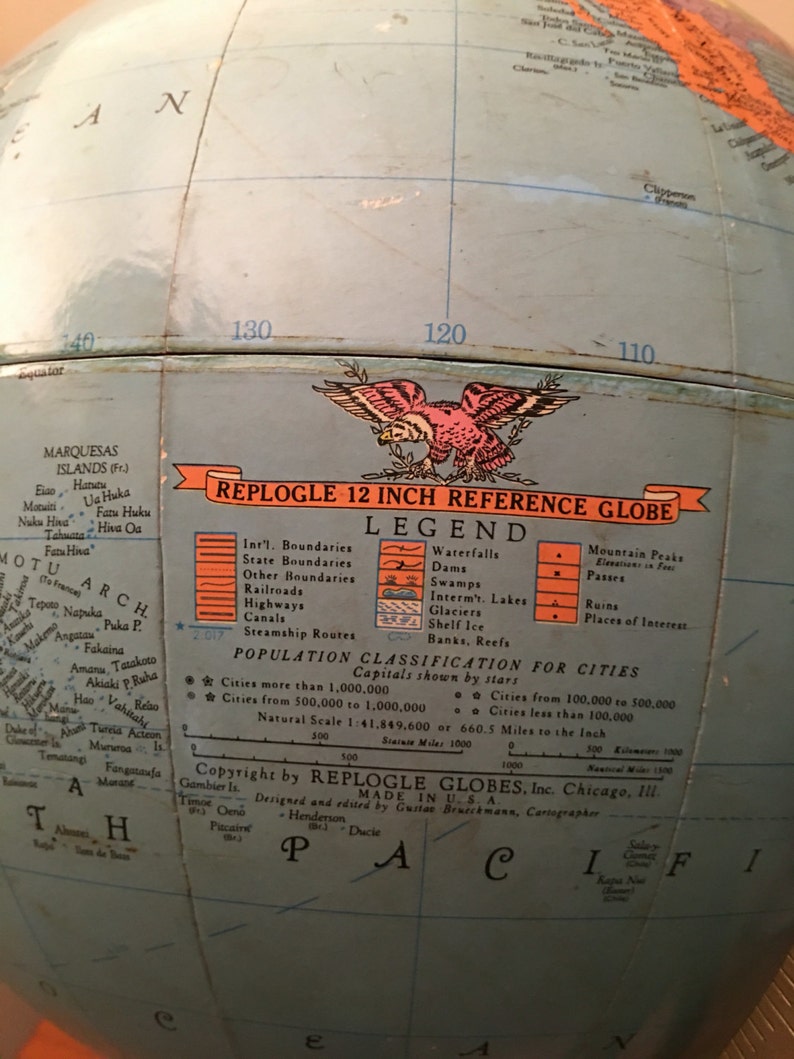 Replogle 12 Reference Globe / FREE SHIPPING - Etsy