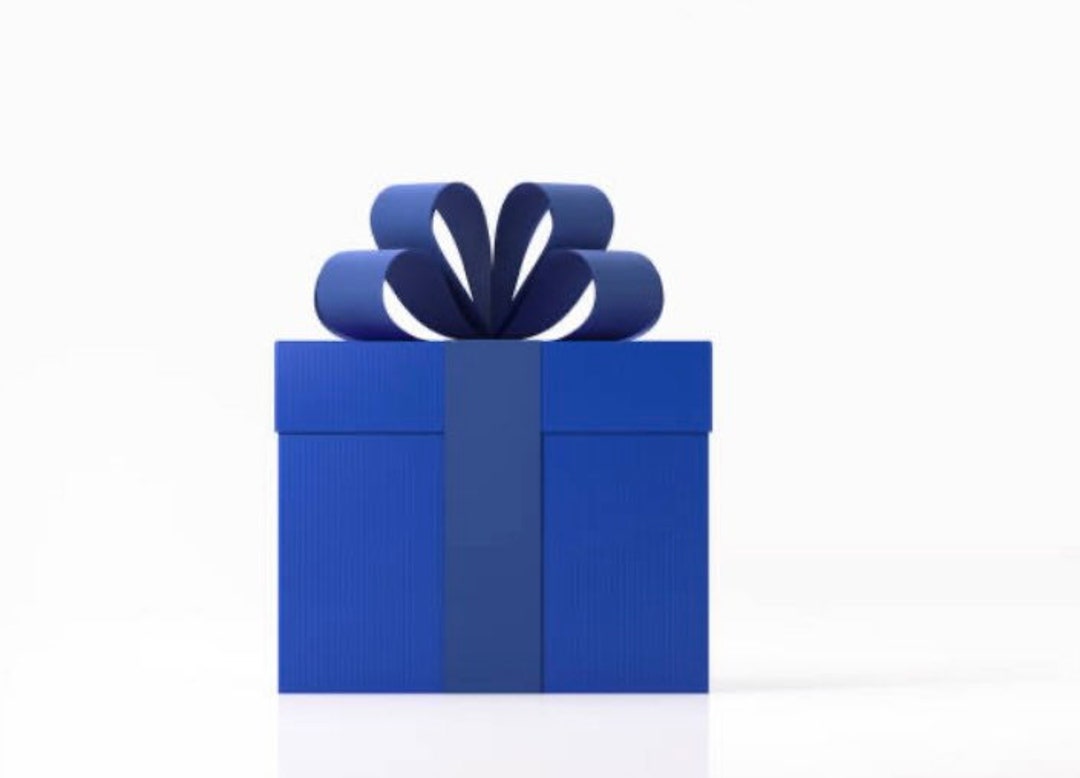 Mystery Box Blue White Themed Decor - Etsy