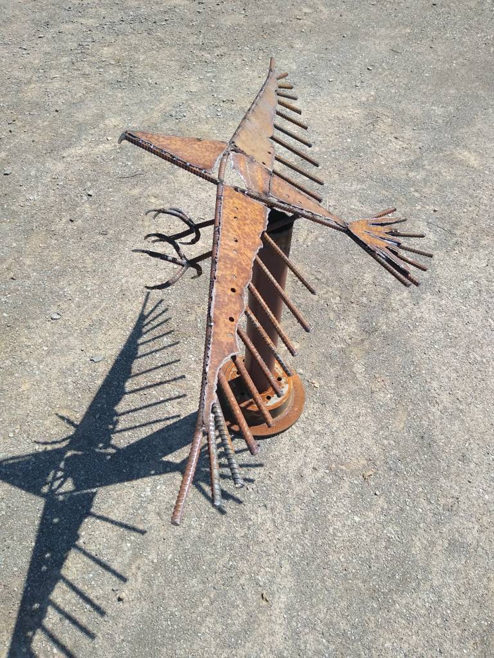 Recycled Rebar Hawk - Etsy