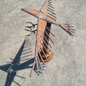 Recycled Rebar Hawk - Etsy