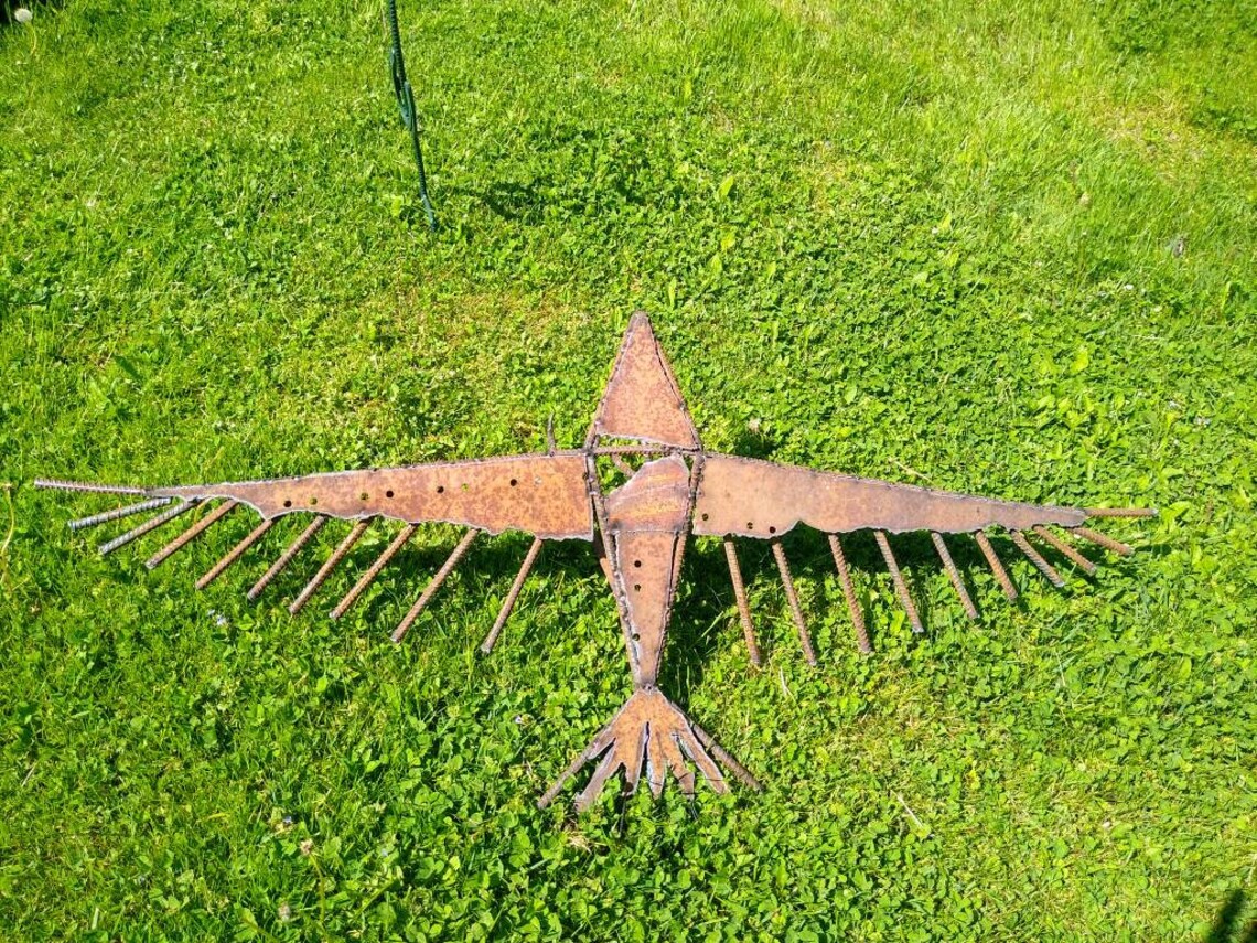 Recycled Rebar Hawk - Etsy