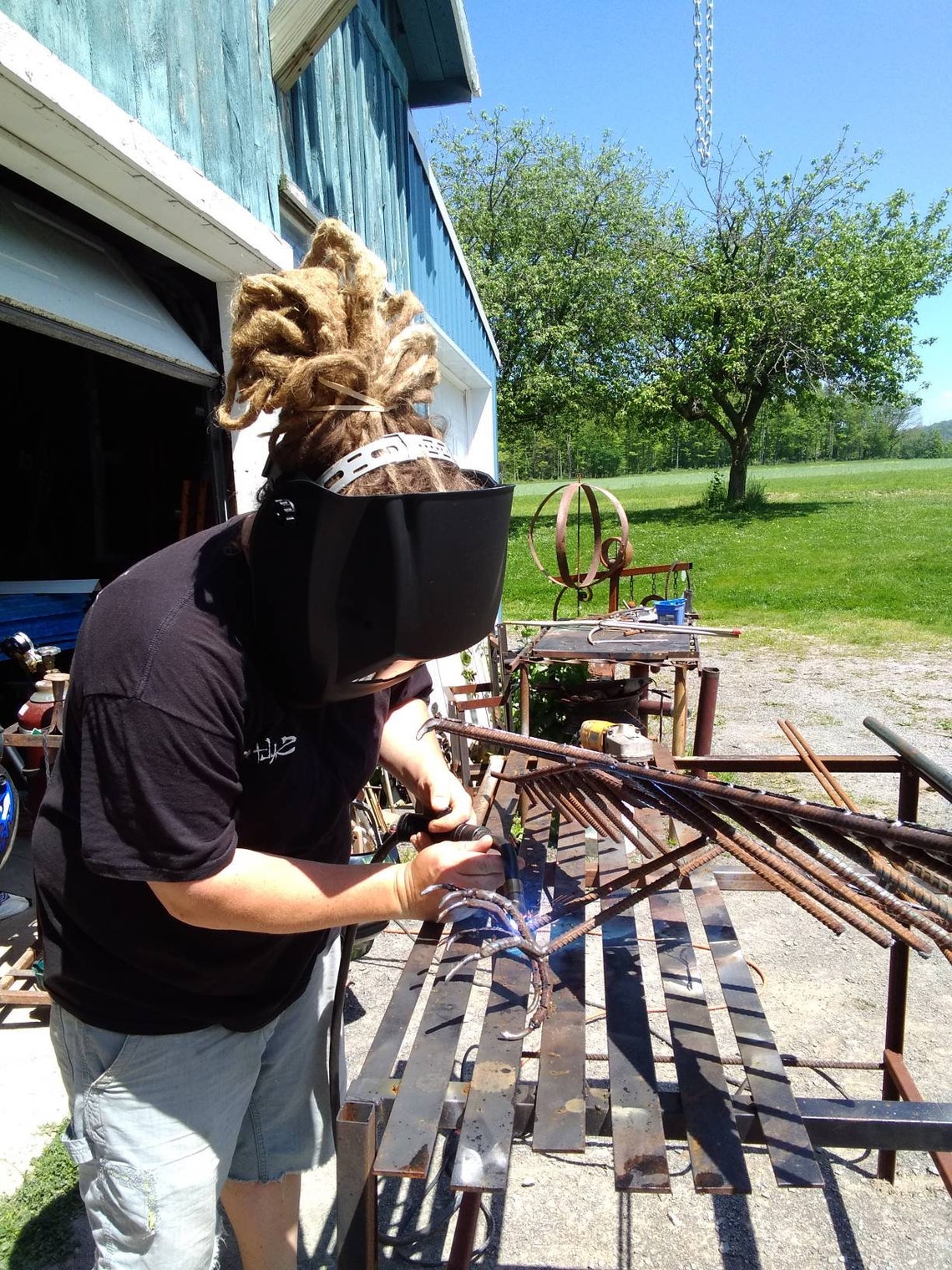 Recycled Rebar Hawk - Etsy