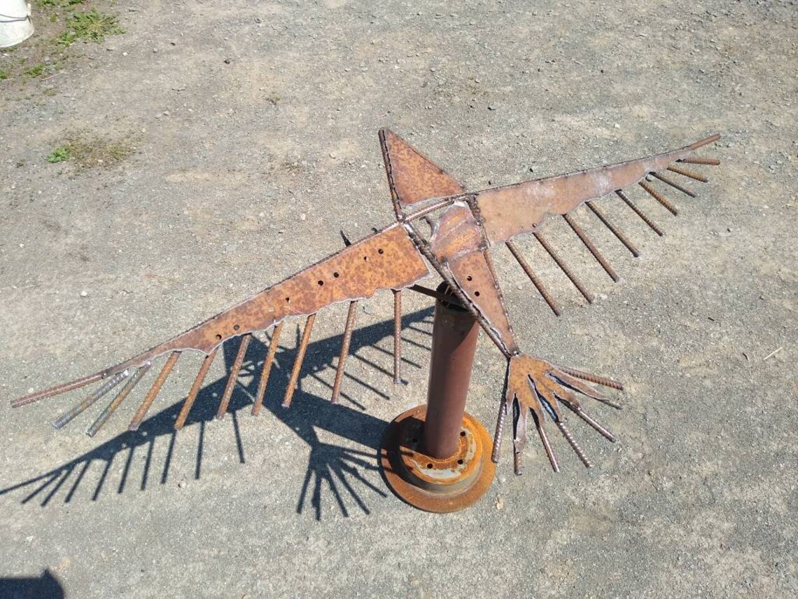 Recycled Rebar Hawk - Etsy