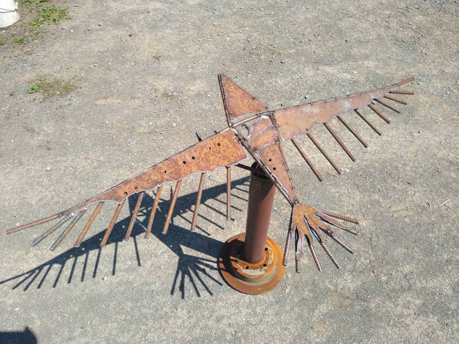 Recycled Rebar Hawk - Etsy