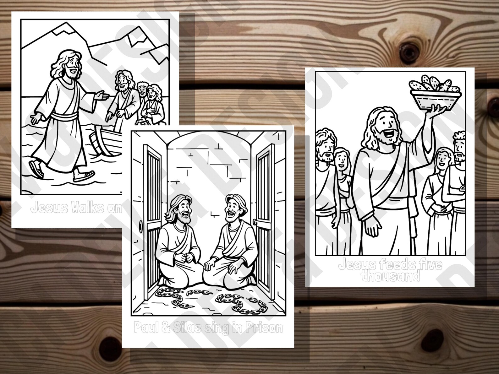 New Testament Story Coloring Pages, Christian Printable Bundle for Kids ...