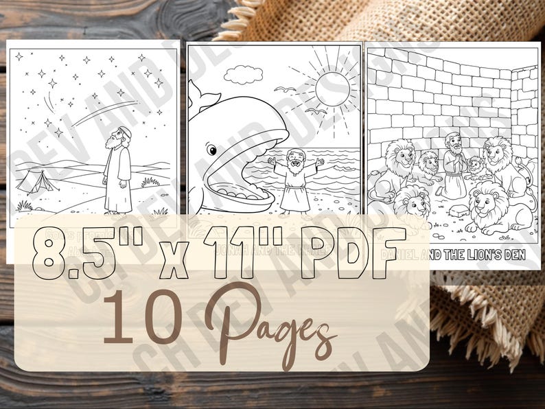 Bible Story Coloring Pages, Christian Printable Bundle for Kids - Etsy