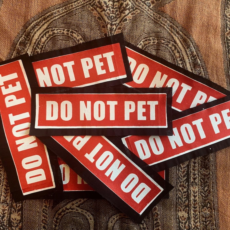 Do Not Pet Patch - Etsy