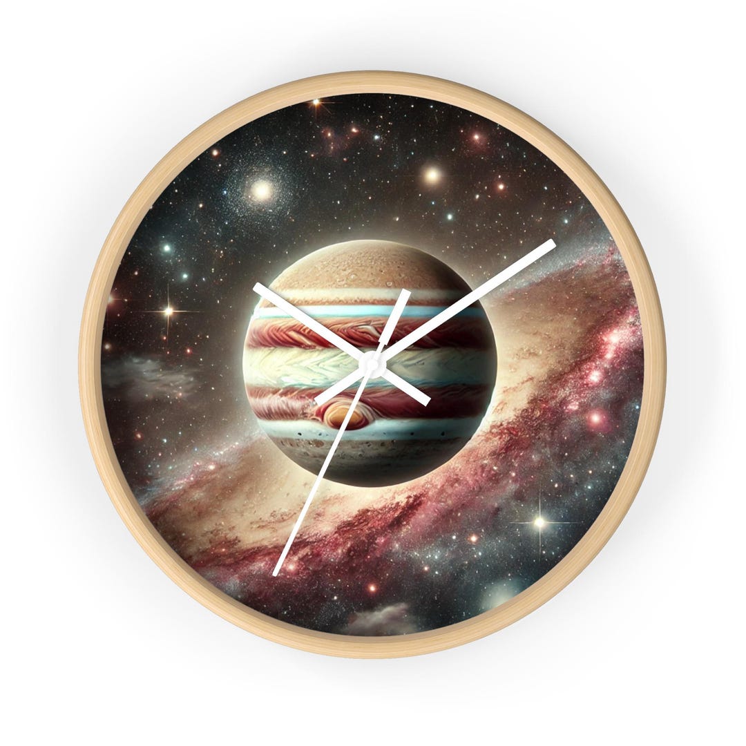 Space Wall Clock, Celestial Home Decor, Planet Clock, Astronomy Gift ...