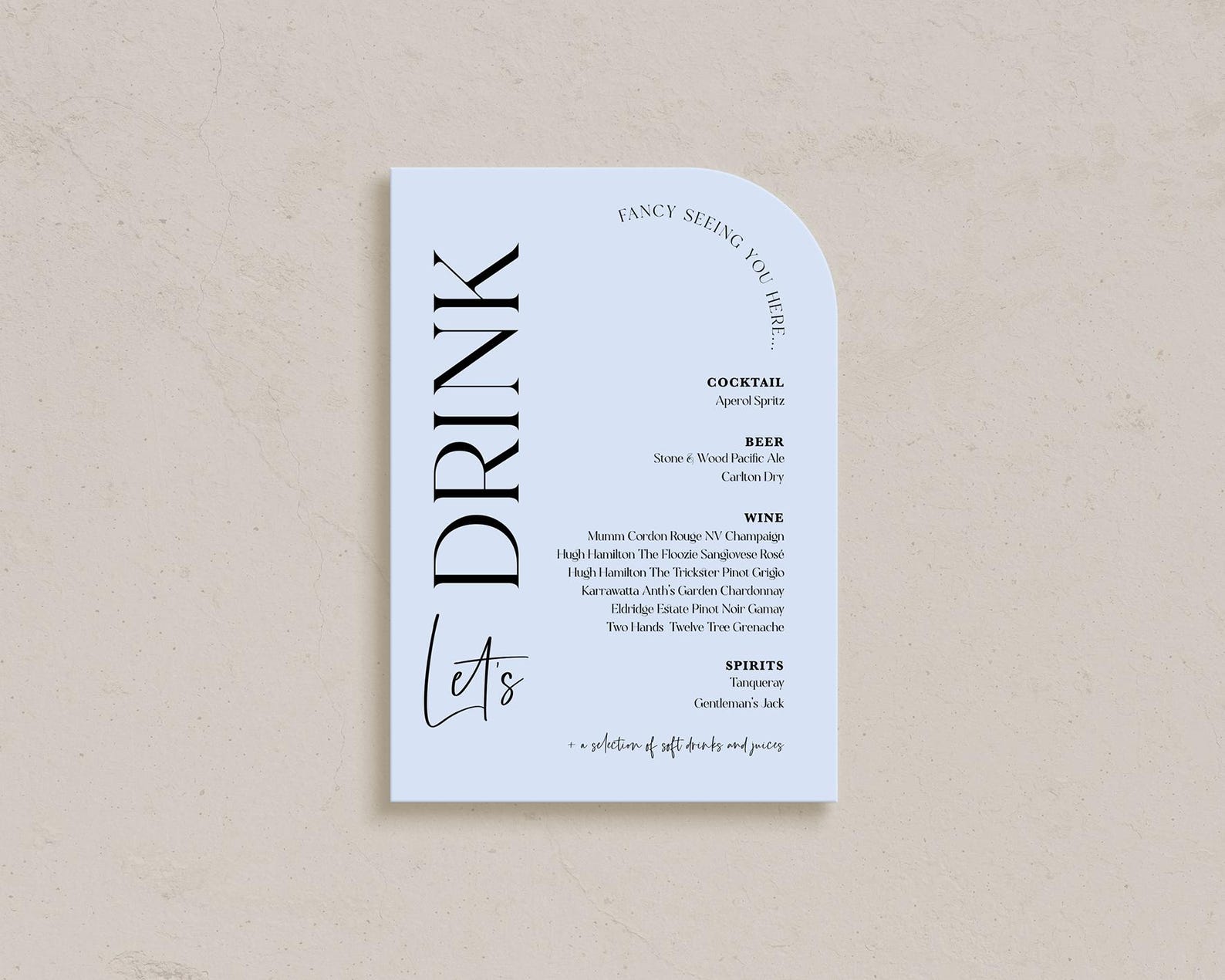 Verona Bar Sign PDF File, A4 Size, Wedding Sign, Engagement Sign ...