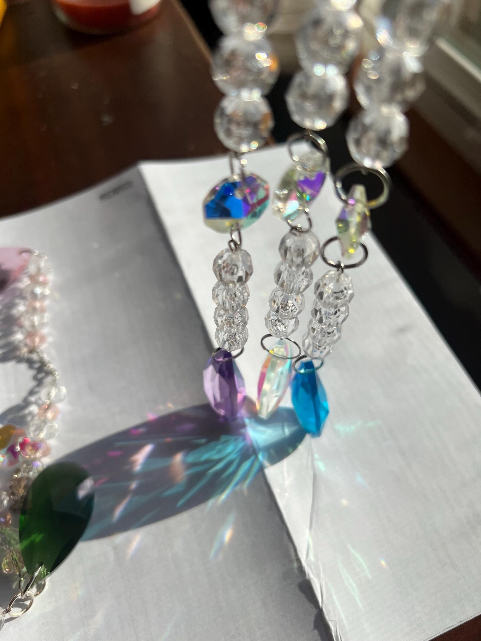 Crystal Rainbow Prism Sunbeam Charms: Window Car Light Catcher Gift Set ...