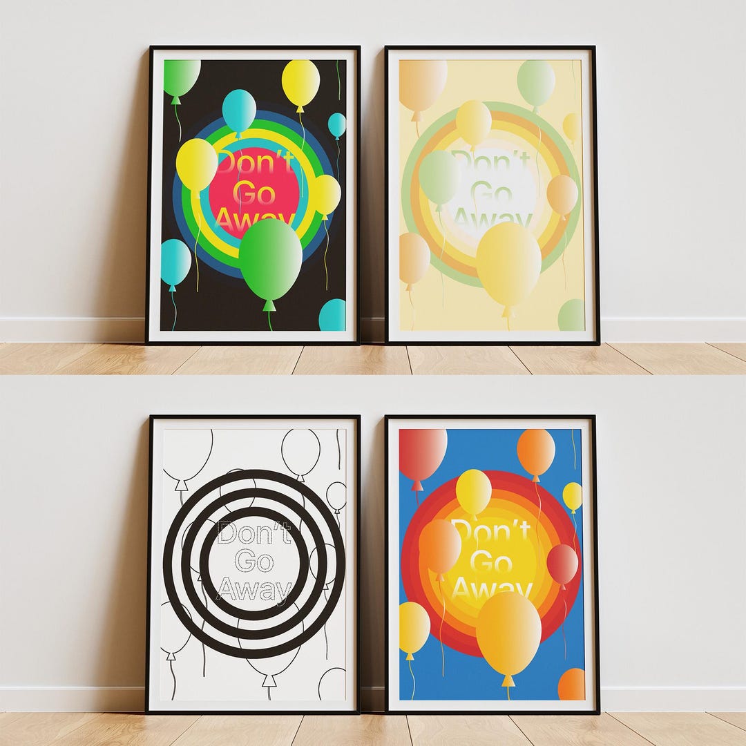 Colorful Balloon Art | Printable Balloon Art | | Printable Balloon ...