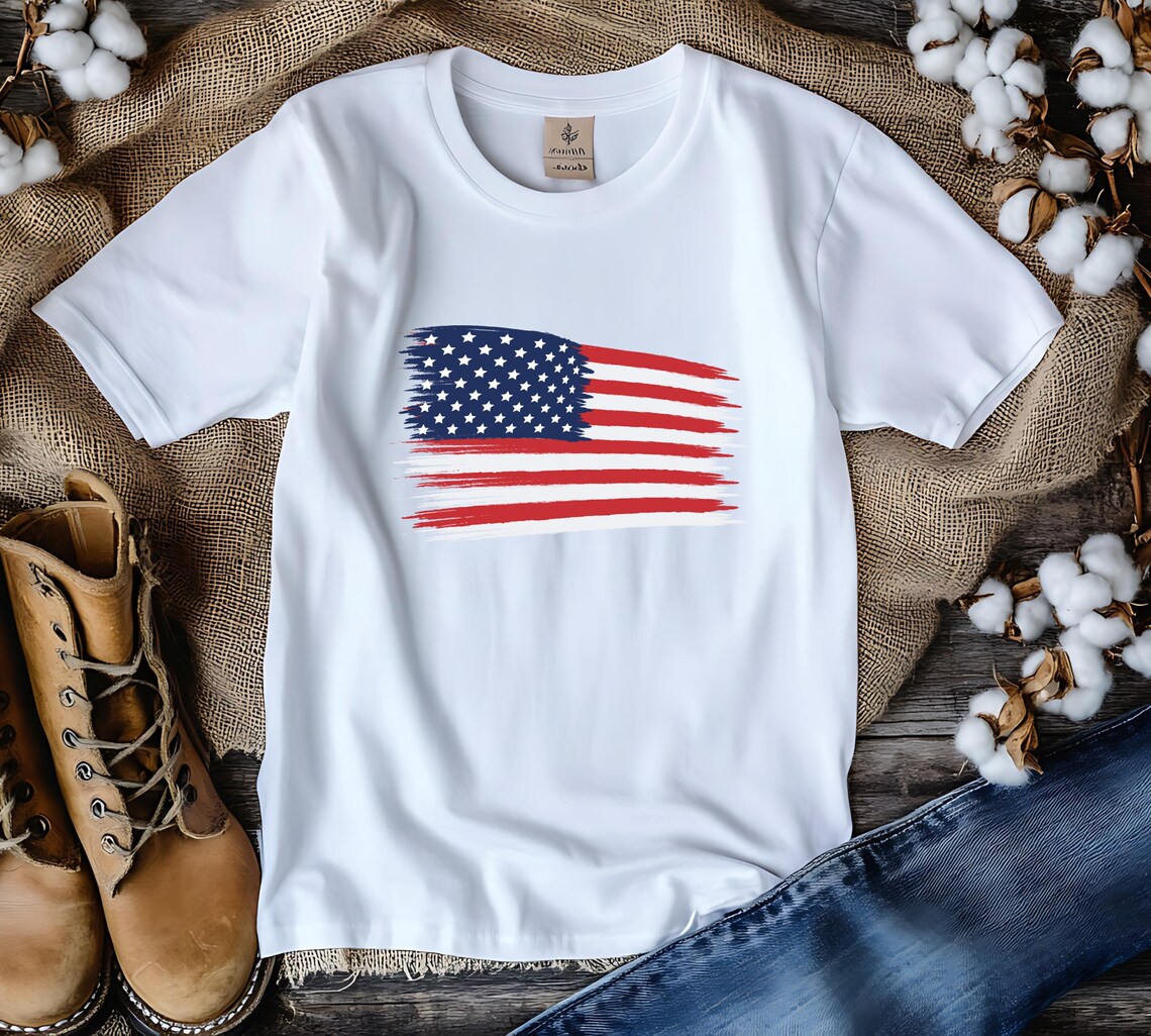 Distressed USA Flag PNG Bundle | Rustic Grunge American Flag Vector Set ...