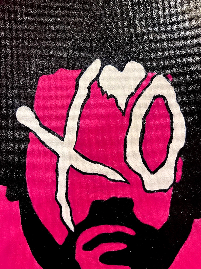 The Weeknd XO Acrylic Painting - Etsy
