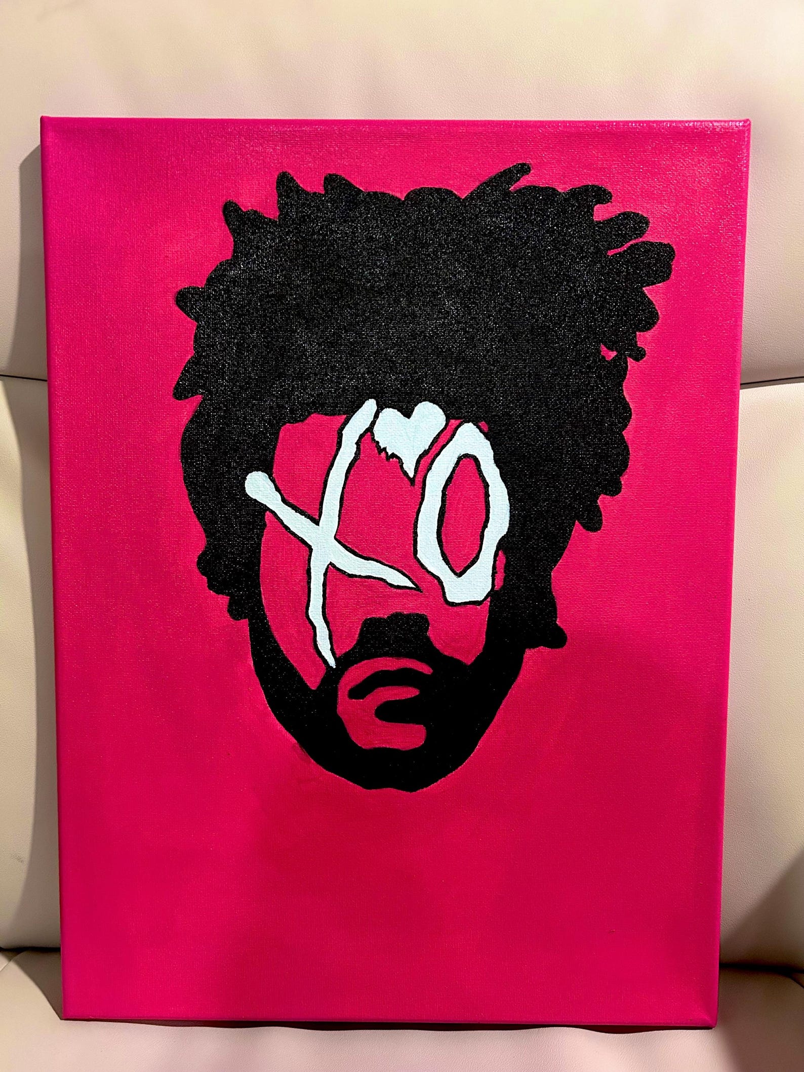 The Weeknd XO Acrylic Painting - Etsy