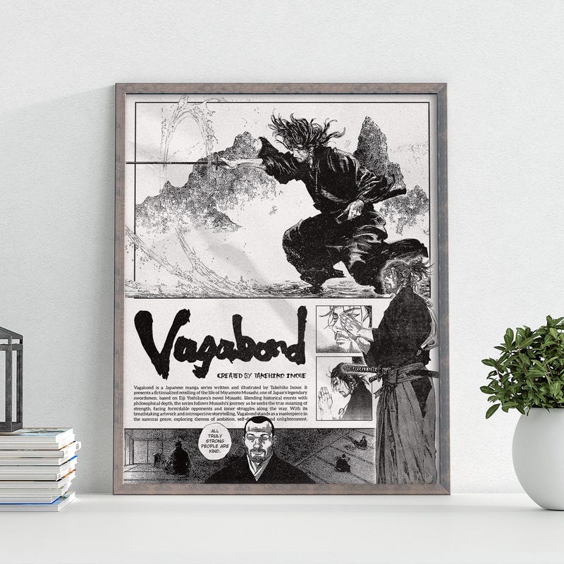 Vagabond Manga Posters - Etsy
