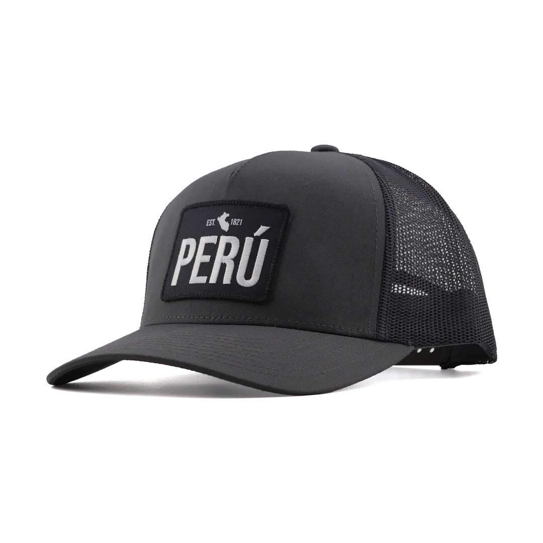 Peru EST 1821 Trucker Hat - Peruvian Pride Snapback Cap - Adjustable ...