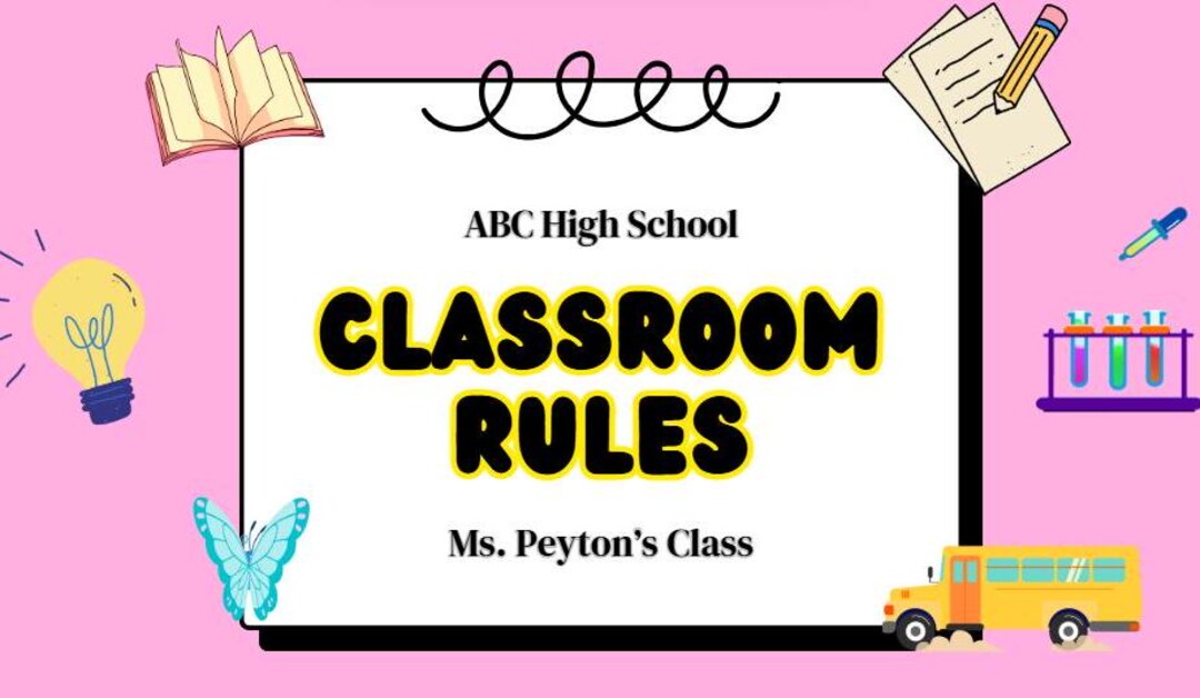 Classroom Rules Presentation - Etsy