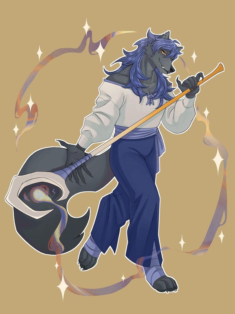 Character Splash Art | OC Splash Art | Furry Character Art | Dungeons ...