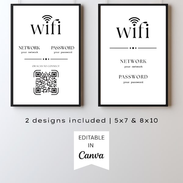 Be Our Guest Wifi Password Sign - Etsy