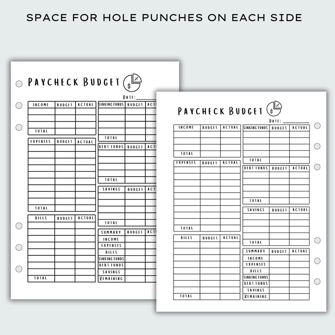 Printable Budget Planner: Weekly & Monthly Bill Tracker (A4/US Letter ...