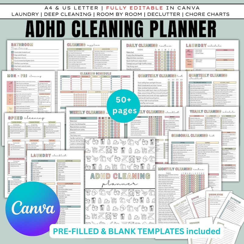Adhd Planner Chores Menu - Etsy