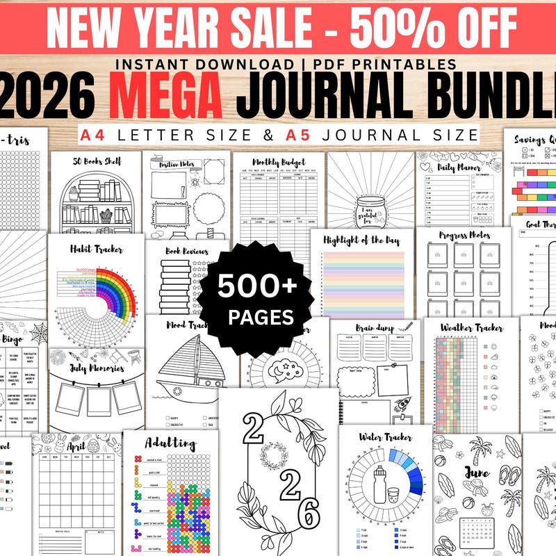 2026 Book Journal - Etsy