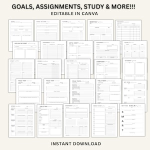 Homeschool Planner Printable: Student Planner Academic Planner ...