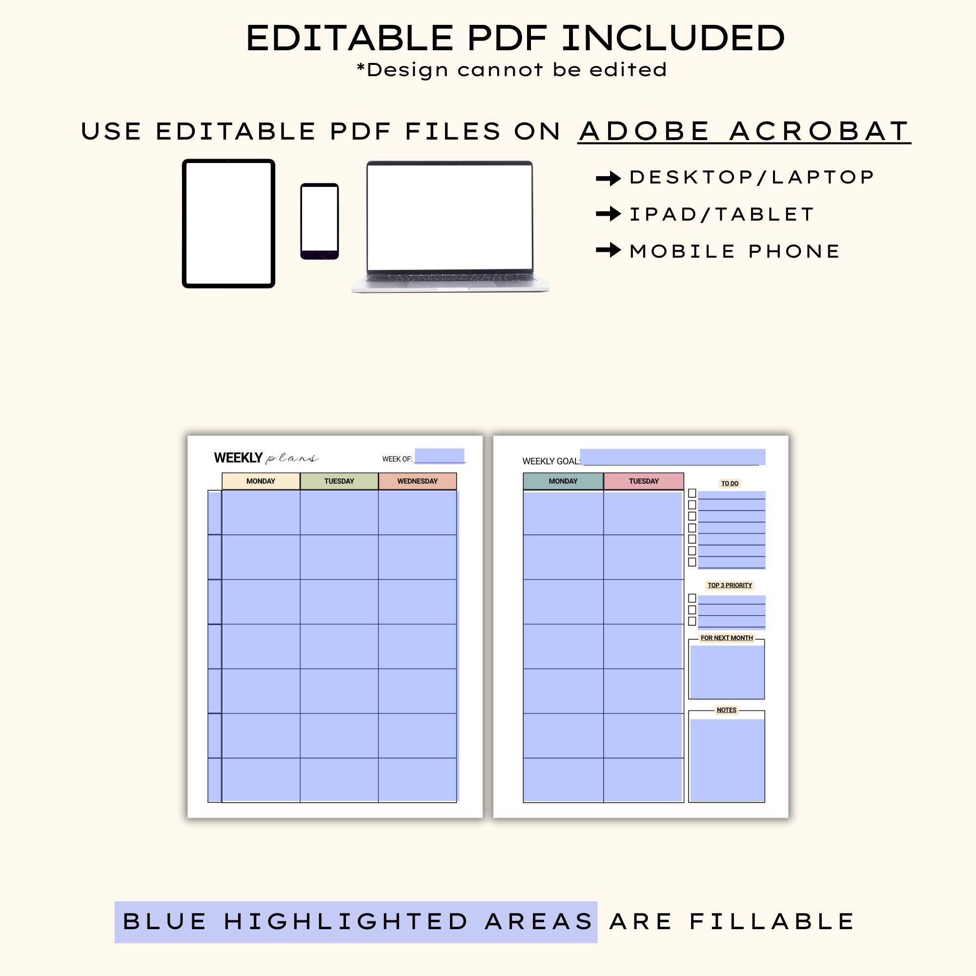 EDITABLE Weekly Assignment Tracker, 2 Pages, Printable, Homeschool ...