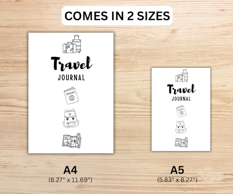Travel Planner Bundle - Printable Journal Pages, Vacation Planner, Trip ...